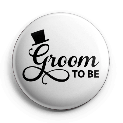 Get Adorable Customized Wedding Button Badges Affordable